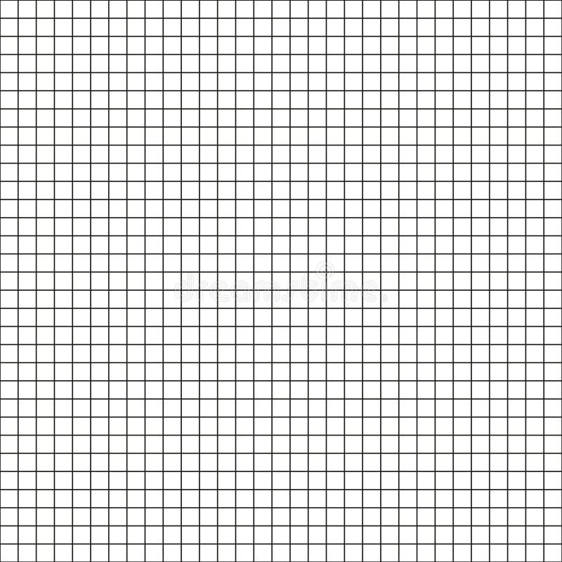 Grid Paper Pattern. Black Lines Background. Square Vector Design ...
