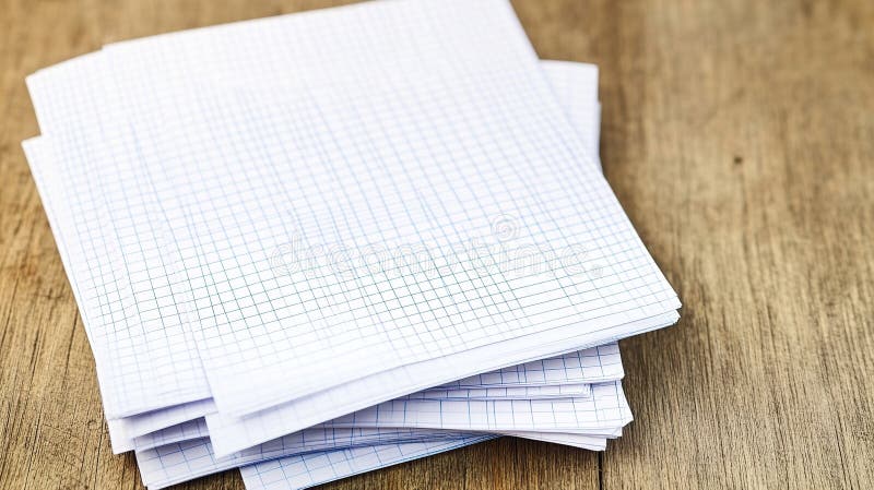 Grid Paper Stack Wood Desk Office Background Stock Photos - Free ...