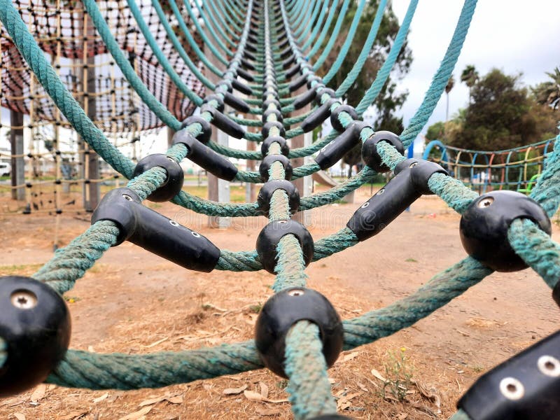 Grid Park Perspective Playground for Children Close-up Stock Image ...