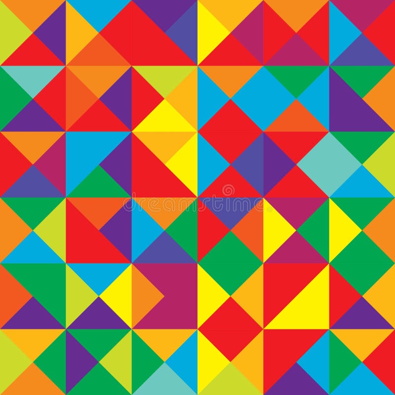 Vector Abstract Geometric Cube and Triangle Angular Colorful Pattern ...