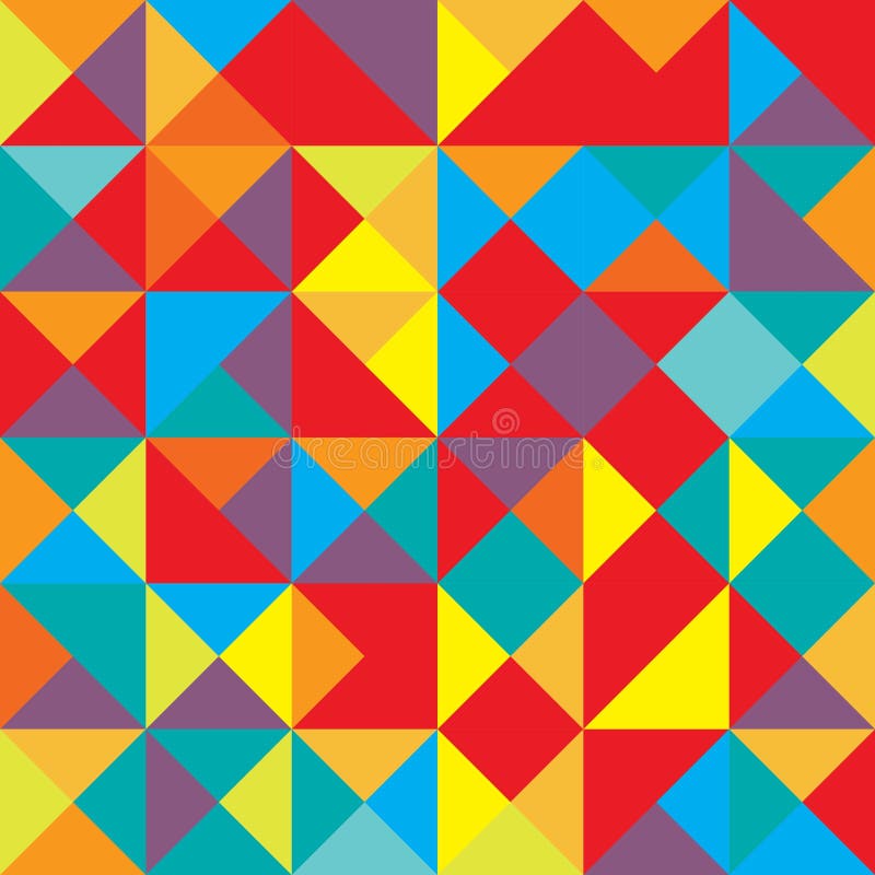 Vector Abstract Geometric Cube and Triangle Angular Colorful Pattern ...