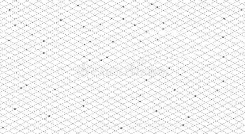 Grid Pattern with Dots Abstract Minimalist Design Stock Illustration ...