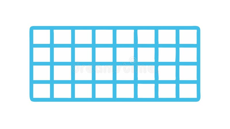 Grid Pattern Outline Structure Abstract Icon, Vector Design Generative ...