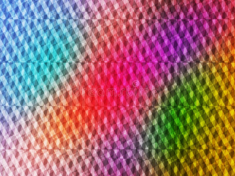 The Grid Pattern is Placed on a Rainbow Colored Background, Template ...