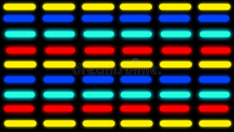A Grid Pattern of Rounded Rectangles in Vibrant Colors Including Blue ...