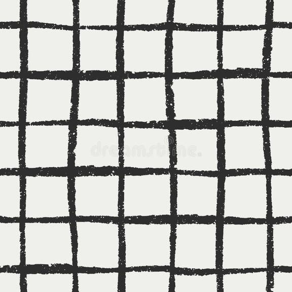 Grid Pattern. Seamless Design with Irregular Square Print, Line ...