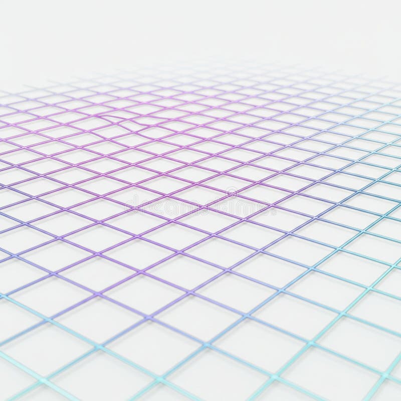 A Grid Pattern with Square Cells Transitions in Color from Blue To ...