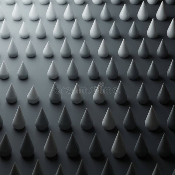 A Grid Pattern of Uniform, Smooth, Cone-like Structures on a Dark ...