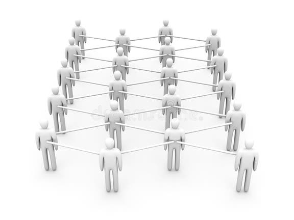 Grid People stock illustration. Illustration of customer - 14822187