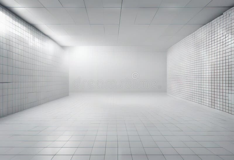 Grid Perspective White Room Background Stock IllustrationGrid Pattern ...