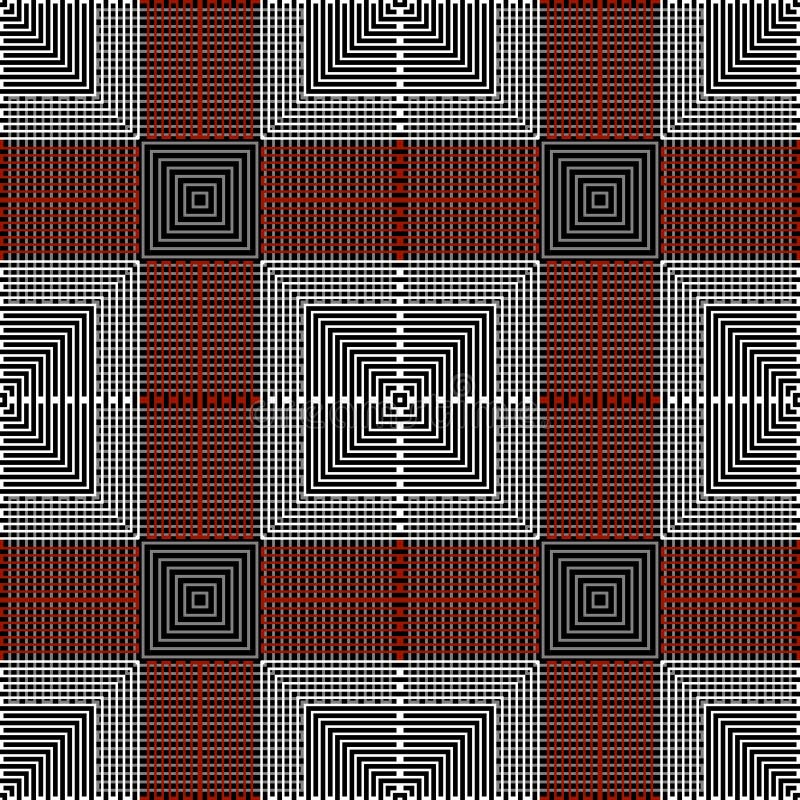 Grid Plaid Tartan Seamless Pattern. Vector Geometric Background Stock ...