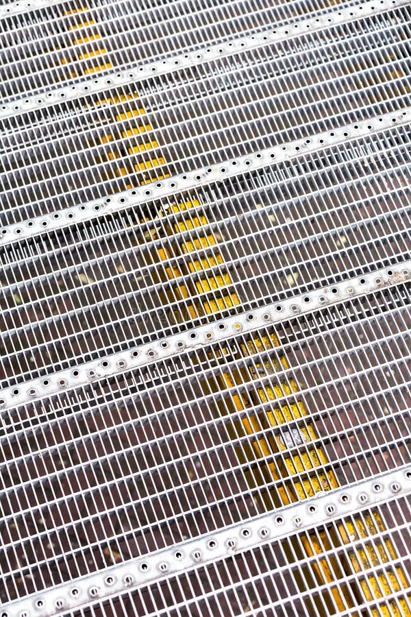 Grid Profiled Metallic Flooring Industrial Background Stock Photo ...