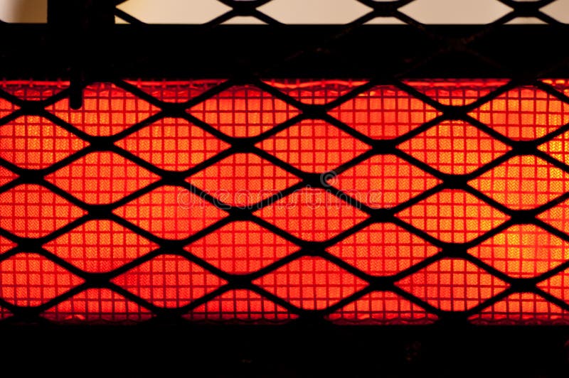 Grid of red hot wires stock image. Image of wire, grid - 23288287