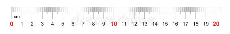 Grid for a Ruler of 200 Millimeters, 20 Centimeters. Calibration Grid ...