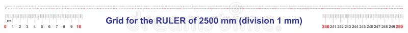 Grid for a Ruler of 800 Millimeters, 80 Centimeters. Calibration Grid ...