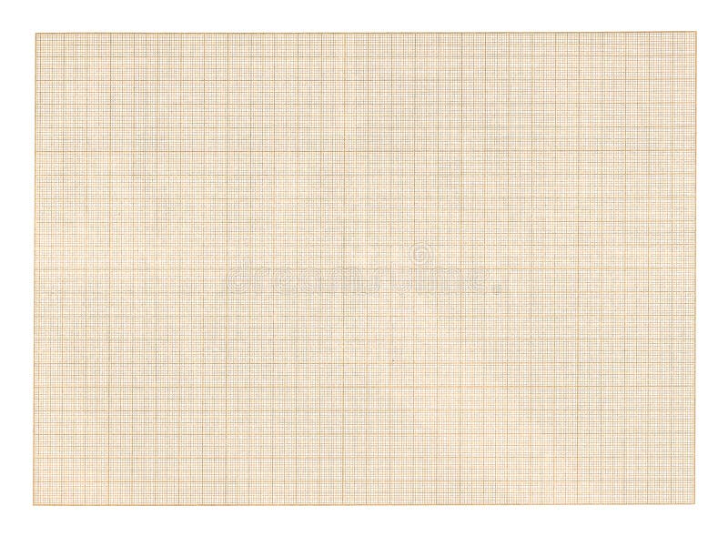 Grid Scale Paper Sheet Isolated on White Background Stock Image - Image ...