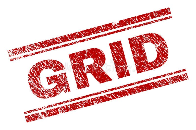Grunge Textured GRID Stamp Seal Stock Vector - Illustration of design ...