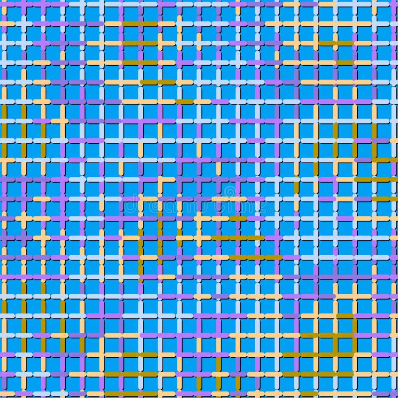 Grid Seamless Pattern. Waffle Ornamental Textured Background. Plaid ...