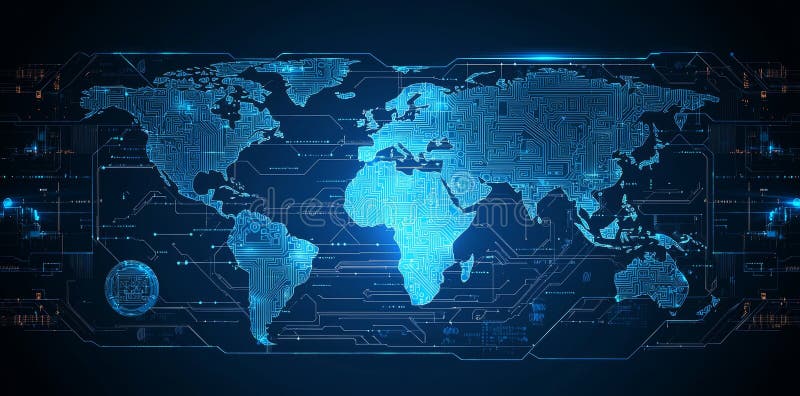 High Tech Map Wallpaper World Map Wallpaper For Nursery | Morphico