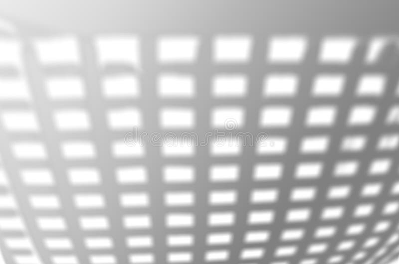 Grid Shade on a White Wall. White and Black for Overlaying a Photo or ...