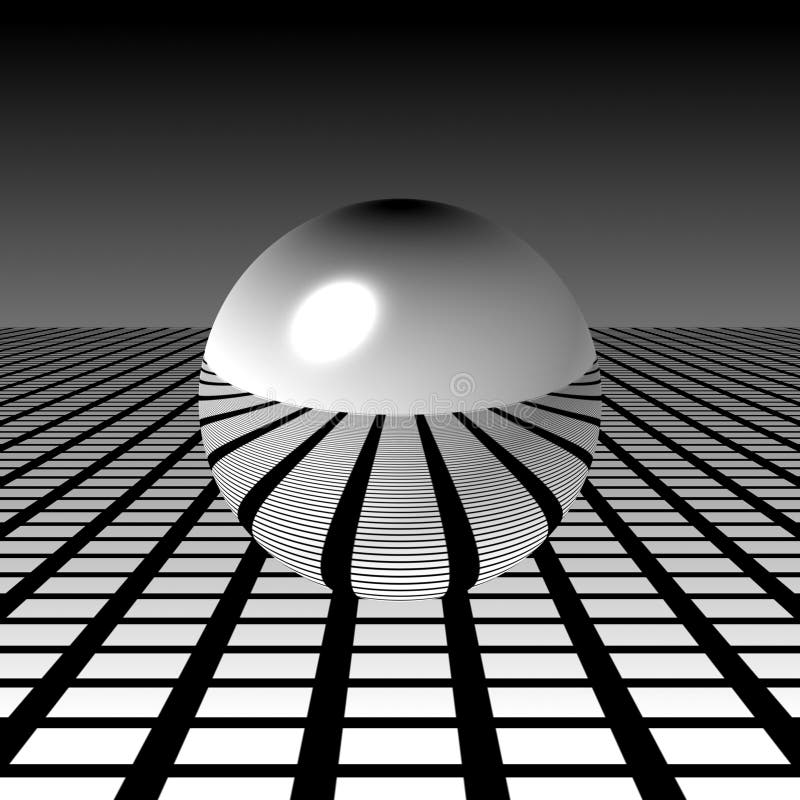 Grid Sphere stock illustration. Illustration of modern - 34033875