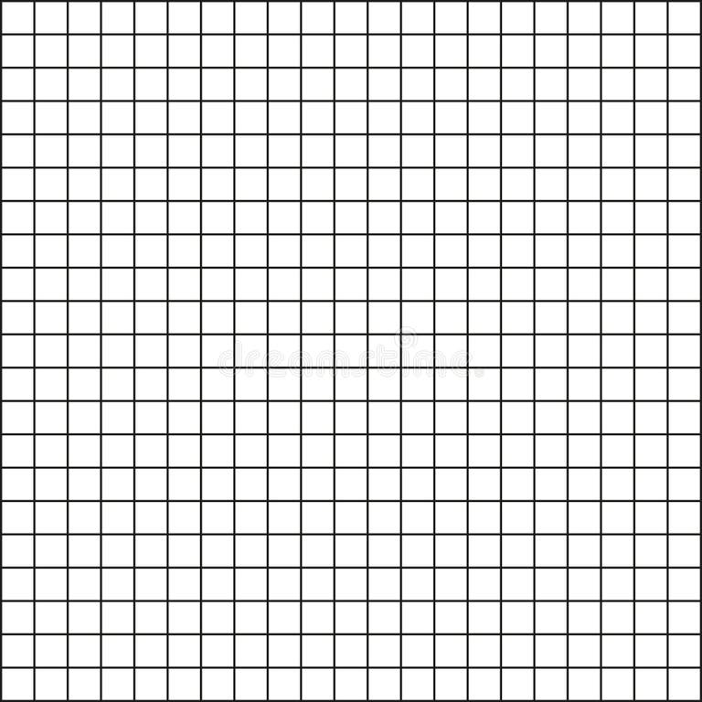 Grid Square Pattern. Black and White Texture. Minimal Seamless ...