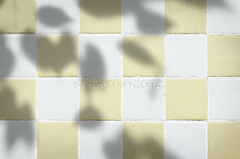 Grid of Square Tiles in Alternating Pale Yellow and White Colors ...