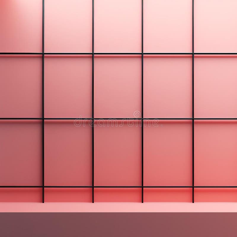 Minimalist Grid Design with Pink Gradient Background Effect Stock ...