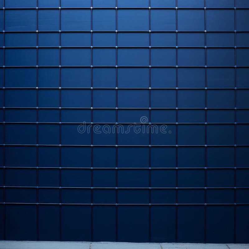 Modern Minimalist Indigo Wall Tiles Design Inspiration Concept Stock ...