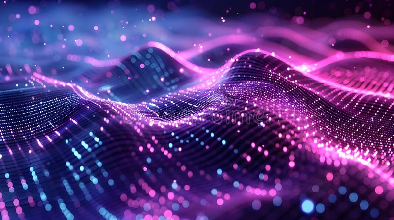 Grid Surface. Abstract Science or Technology Background. Digital ...