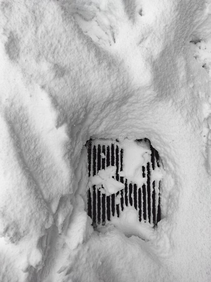 Grid surrounded by snow stock photo. Image of brilliant - 207679162