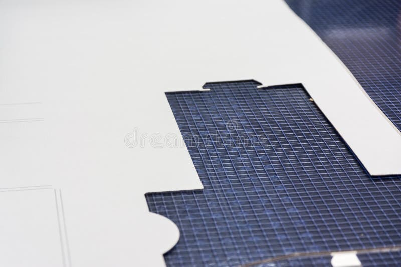 Grid Table Paper Cutting Template White Paper Packaging Equipment ...