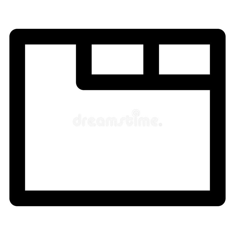 Grid, Tabs Bold Vector Icon Which Can Be Easily Modified or Edited ...