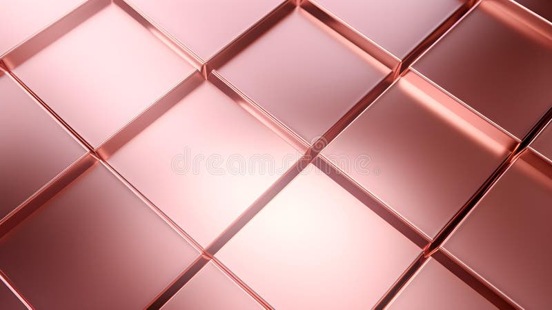 Grid Texture in Rose Gold Colors. Futuristic Background Stock ...