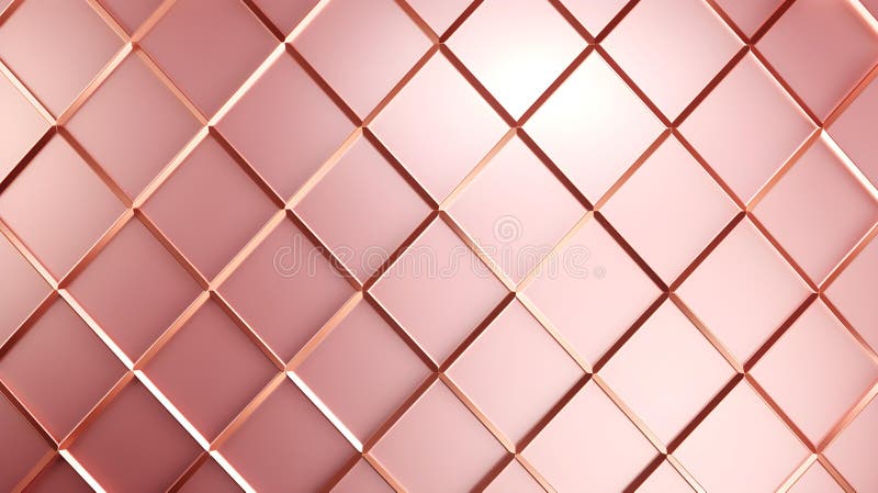 Grid Texture in Rose Gold Colors. Futuristic Background Stock ...