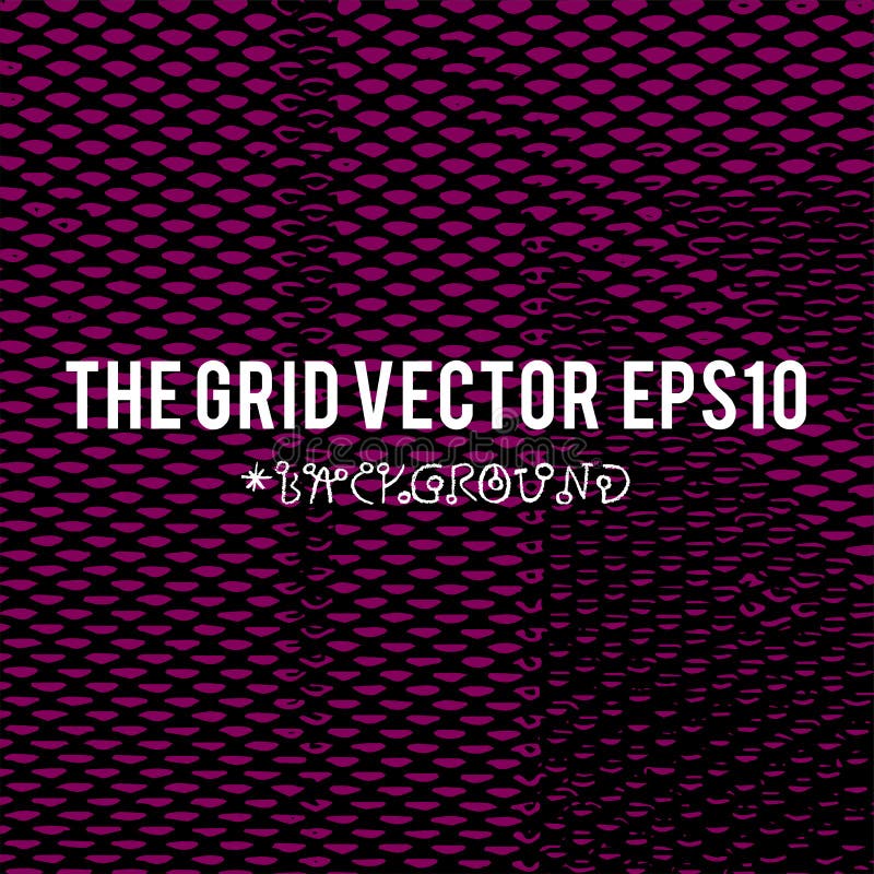 The Grid Vector Background with Grunge Texture Stock Vector ...