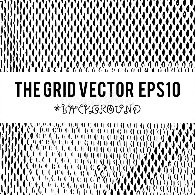 The Grid Vector Background with Grunge Texture Stock Vector ...