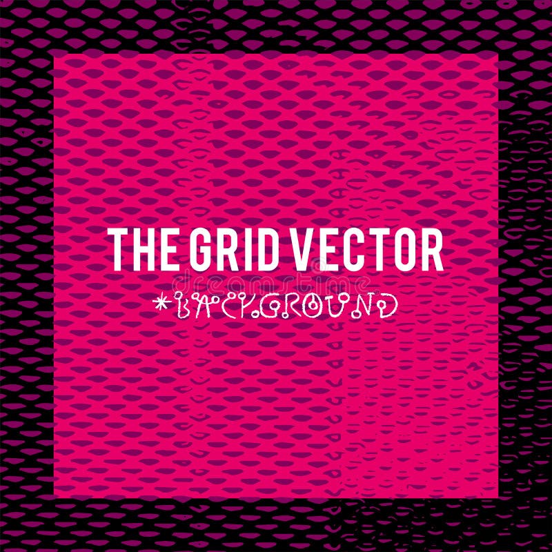 The Grid Vector Background with Grunge Texture Stock Vector ...