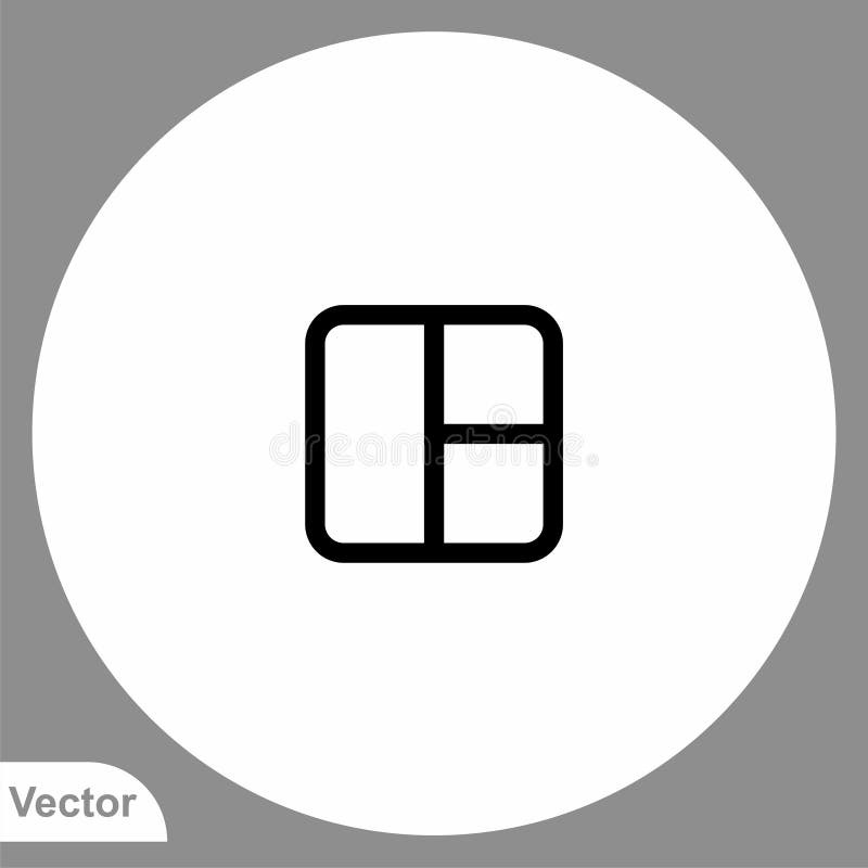 Grid Vector Icon Sign Symbol Stock Vector - Illustration of power ...