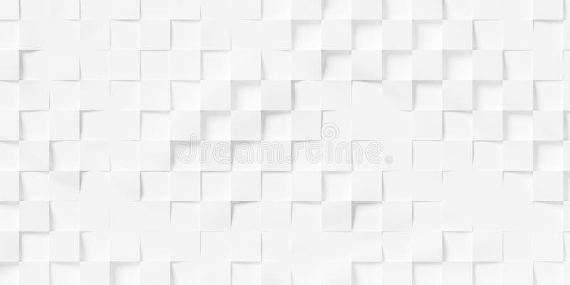 Grid of Wave Offset White Squares or Boxes Geometry Background ...