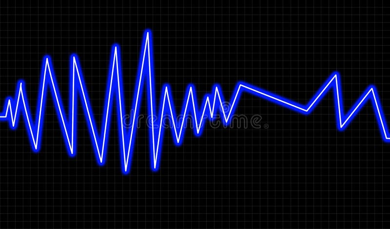 Grid with Waveform 3 stock illustration. Illustration of shape - 5830795