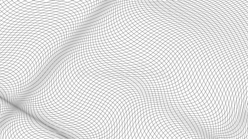Grid Wavy Lines Pattern, Mesh Square Matrix, Stretch Density Texture ...
