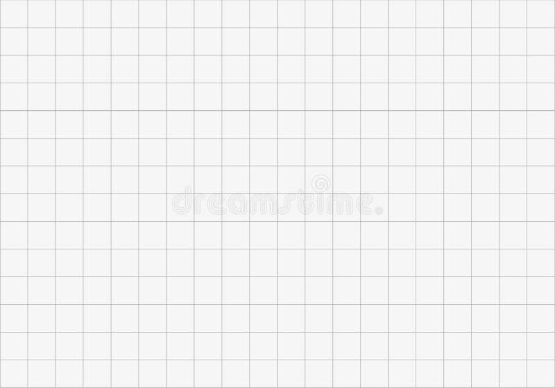 Grid on a White Background, Seamless Paper Grid Vector Illustration ...