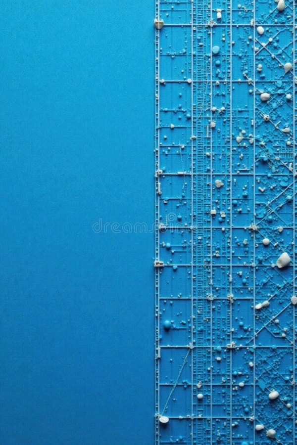 Grid of White Lines on Blue Background Resembling Architectural Plans ...