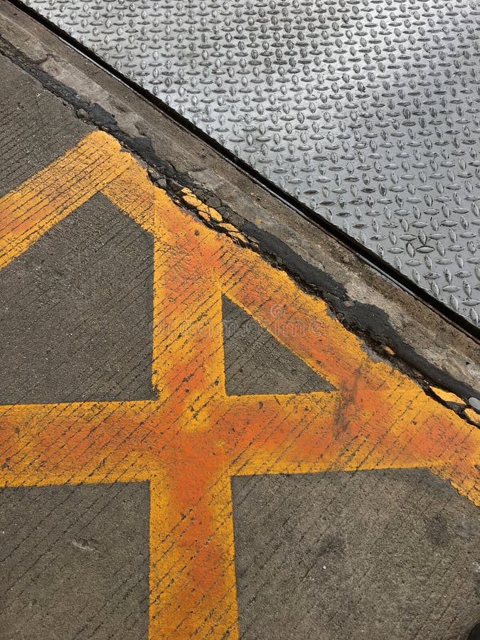 Gridded Metal Surface and Rough Concrete. Stock Photo - Image of brick ...