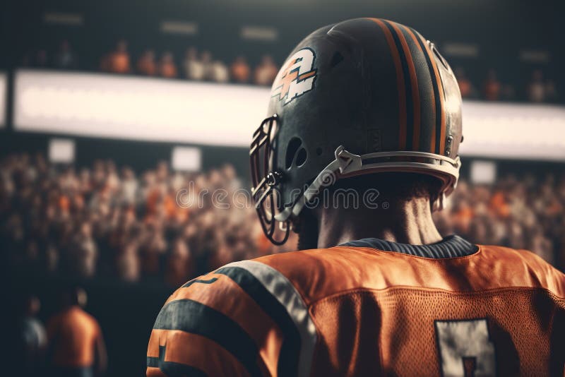 Gridiron, the Evolution of American Football Player. Generative Ai ...
