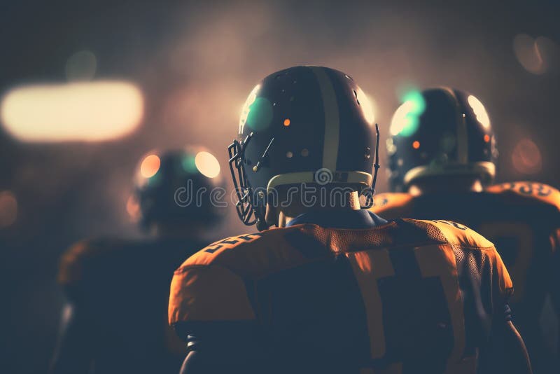 Gridiron, the Evolution of American Football Player. Generative Ai ...