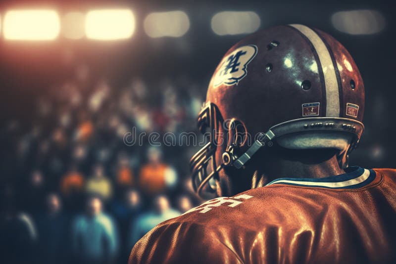 Gridiron, the Evolution of American Football Player. Generative Ai ...