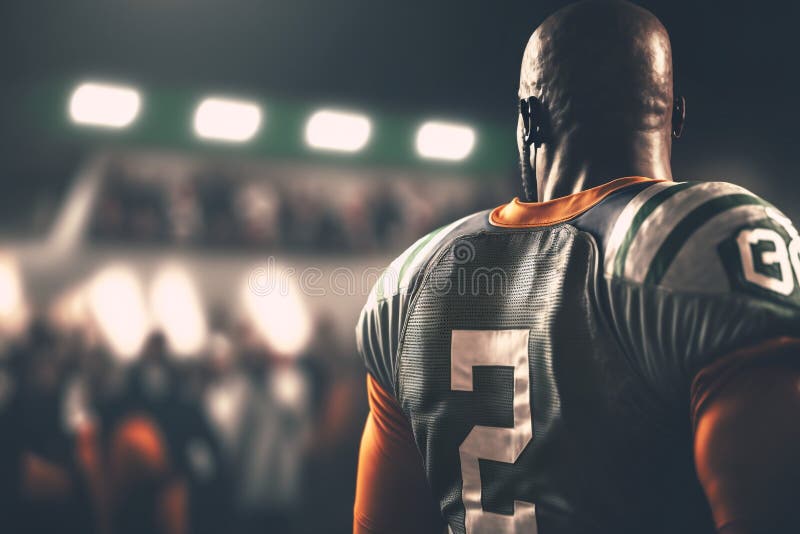 Gridiron, the Evolution of American Football Player. Generative Ai ...