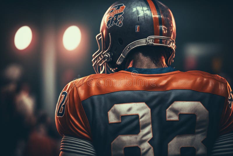 Gridiron, the Evolution of American Football Player. Generative Ai ...
